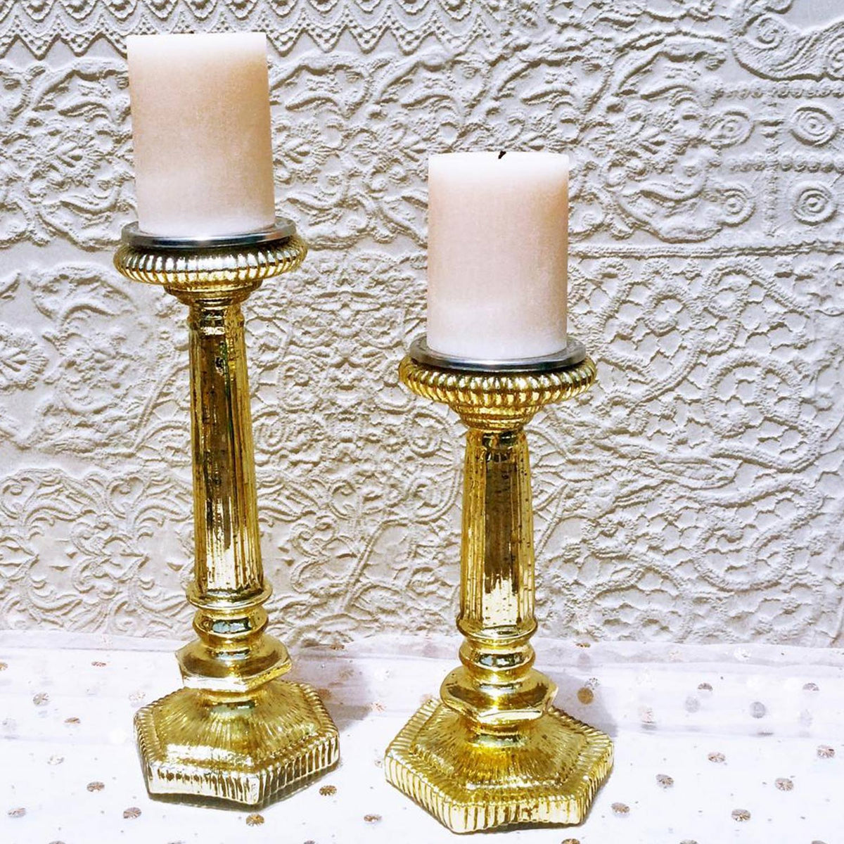 Gold Candle Stand – Faaya Gifting